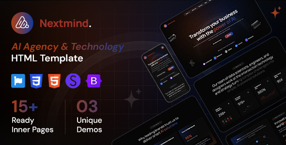 Nextmind – AI Agency & Technology HTML Template | ThemeMag